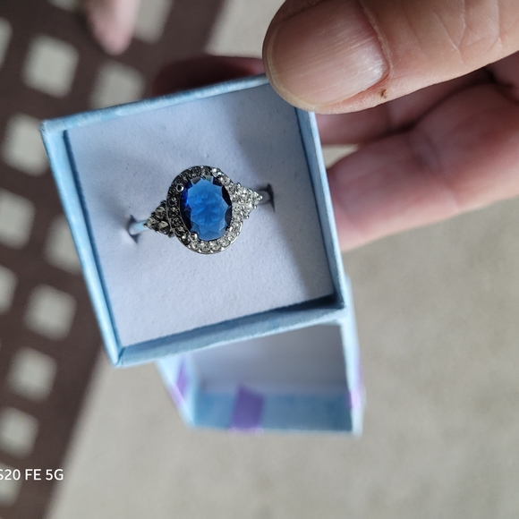 Jewelry | Sapphire Blue Silver Ring | Poshmark